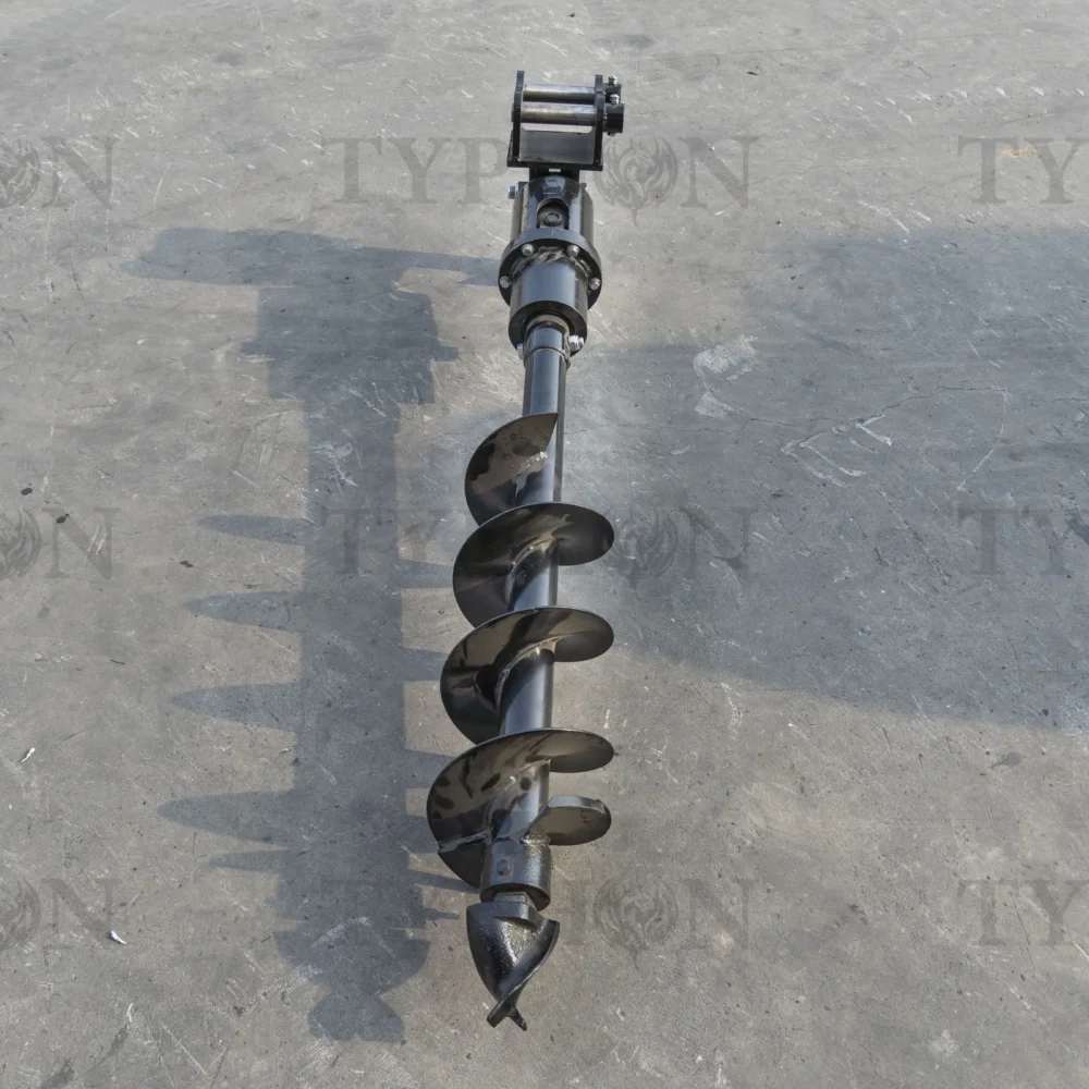 Auger Attachment For 2-3 ton Mini Excavator 7.9in Auger Bit